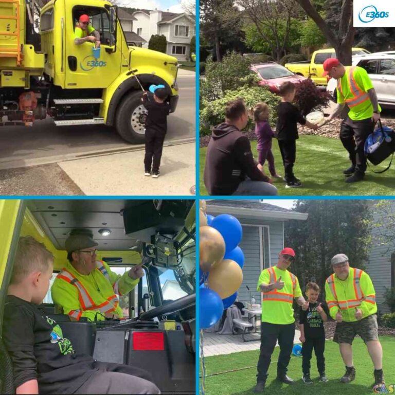 Five year-old boy gets birthday surprise from E360S - Environmental 360 ...