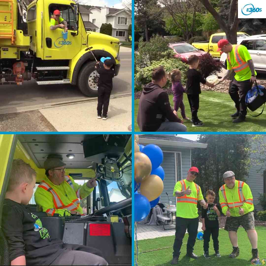 Five year-old boy gets birthday surprise from E360S - Environmental 360 ...